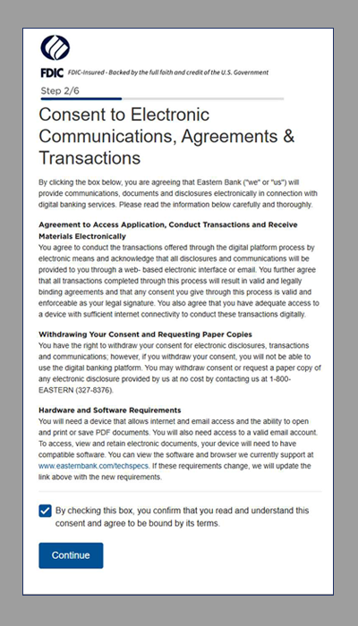 Eastern Mobile Banking Activation Instructions | Eastern Bank